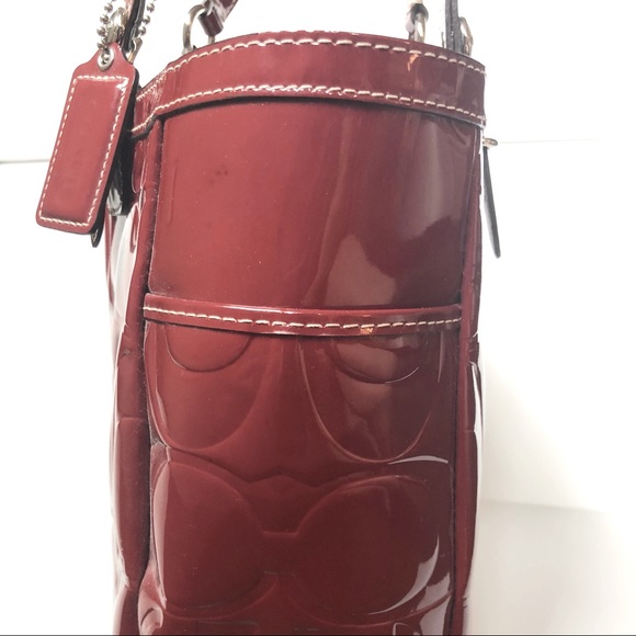 Coach | Bags | Vintage Coach Red Patent Leather Tote Bag | Poshmark